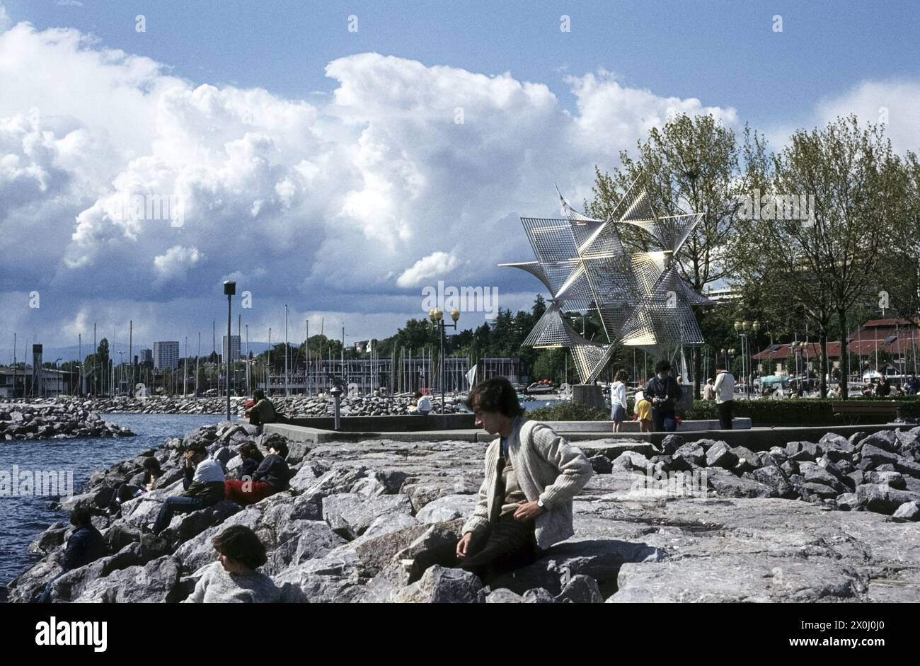 "On the shores of Lake Geneva in the Lausanne district of Ouchy. In ...