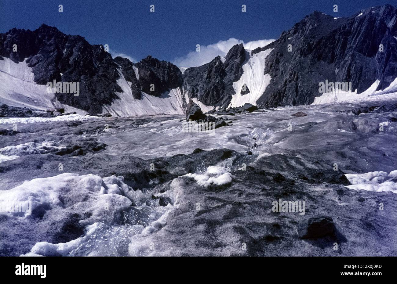 On the Mitterkarferner, behind the Bruchkogel ridge. [automated ...