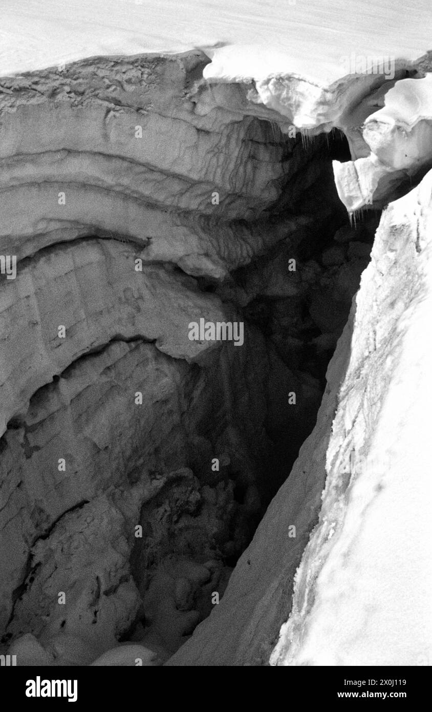 Glacier break at the foot of the Outer Black Ridge. [automated ...