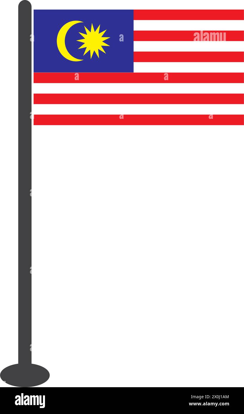 Malaysia flag icon design vector template Stock Vector Image & Art - Alamy