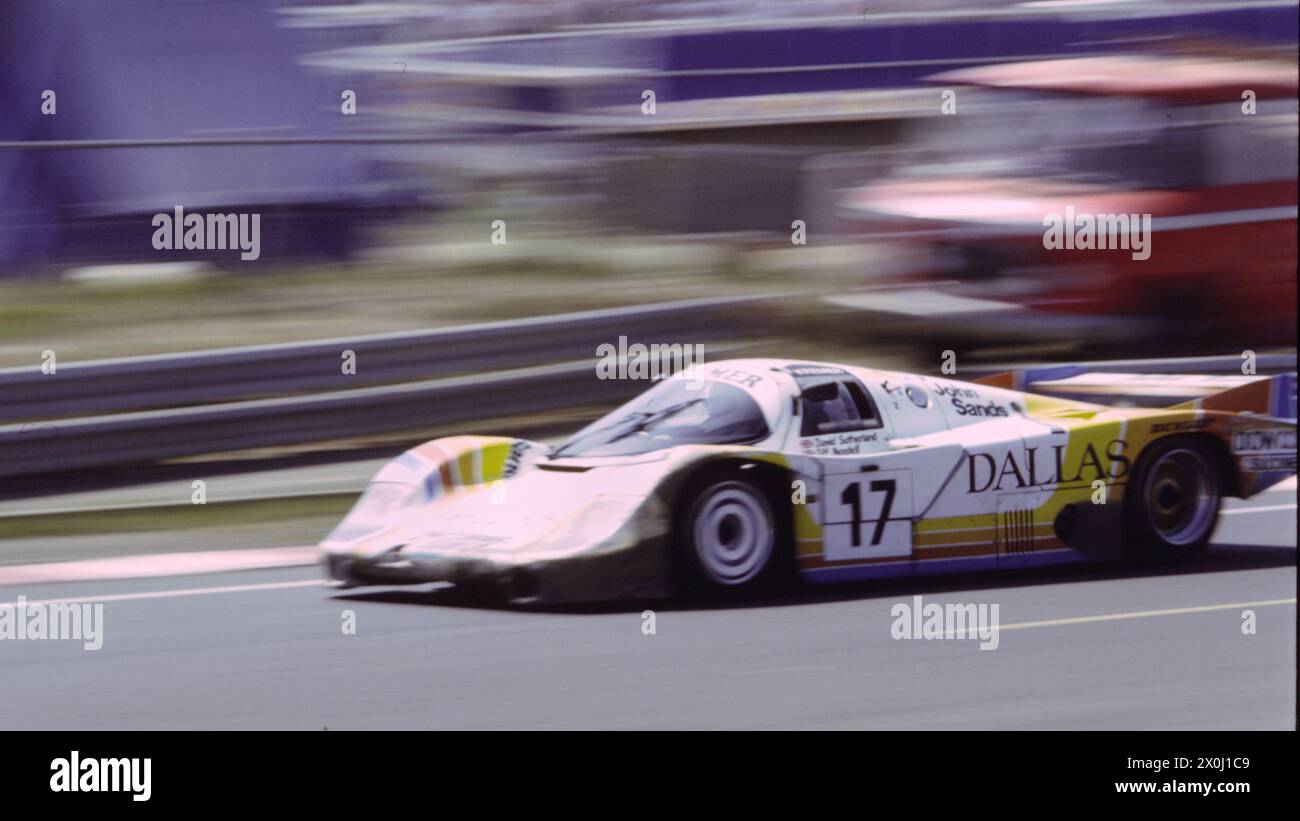 The 24 Hours of Le Mans endurance race in 1984, the car Tiff Needell ...
