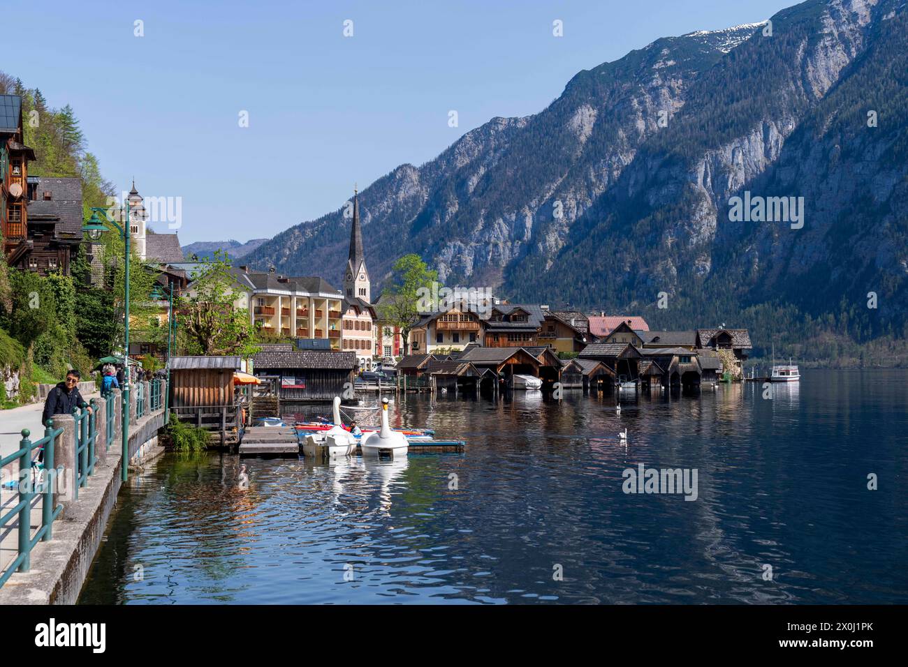 Hallstatt, Upper Austria, Austria. 12th Apr, 2024. Famous Austrian City ...