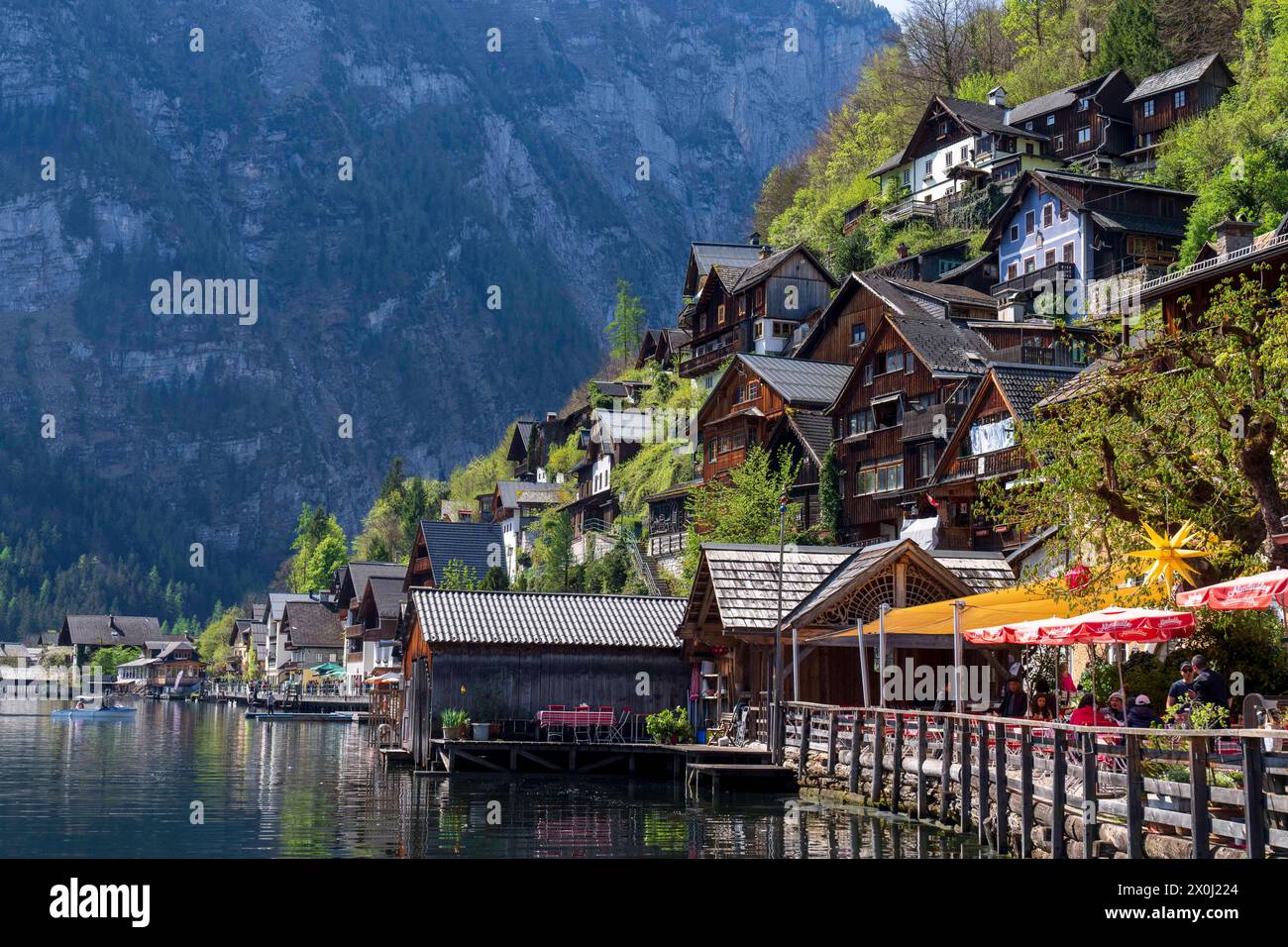 Hallstatt, Upper Austria, Austria. 12th Apr, 2024. Famous Austrian City ...