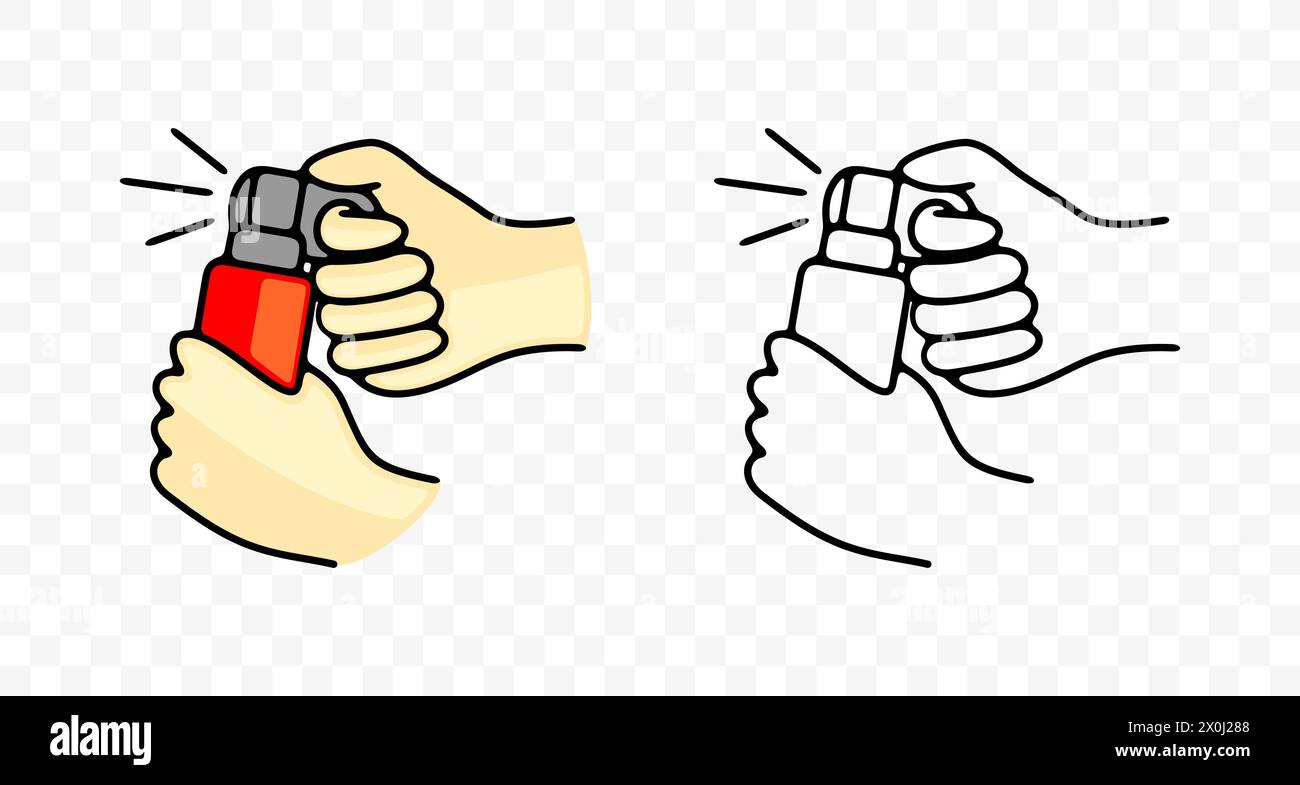 Self defense against wild animals and bear spray, graphic design ...