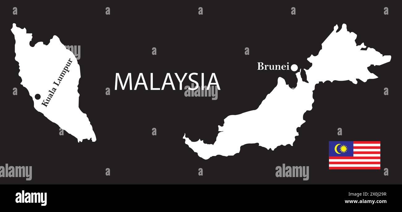 Malaysia country map icon vector illustration symbol design Stock ...