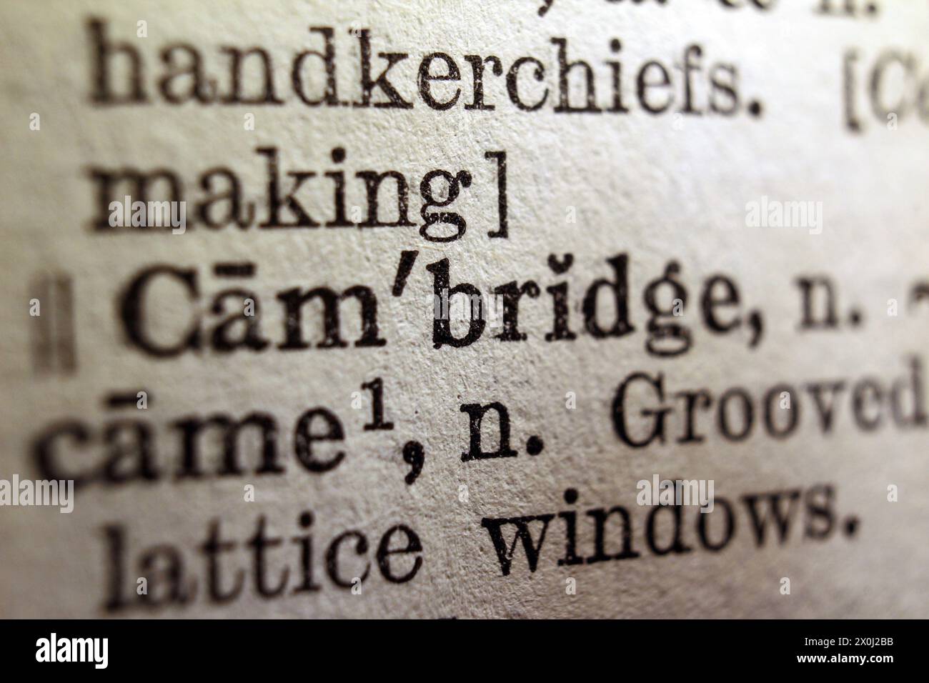 Cambridge dictionary hi-res stock photography and images - Alamy
