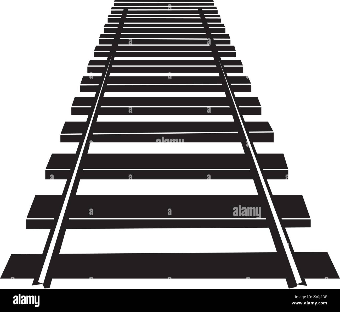 Railway Icon Vector Sign, railroad track silhouette Stock Vector Image ...