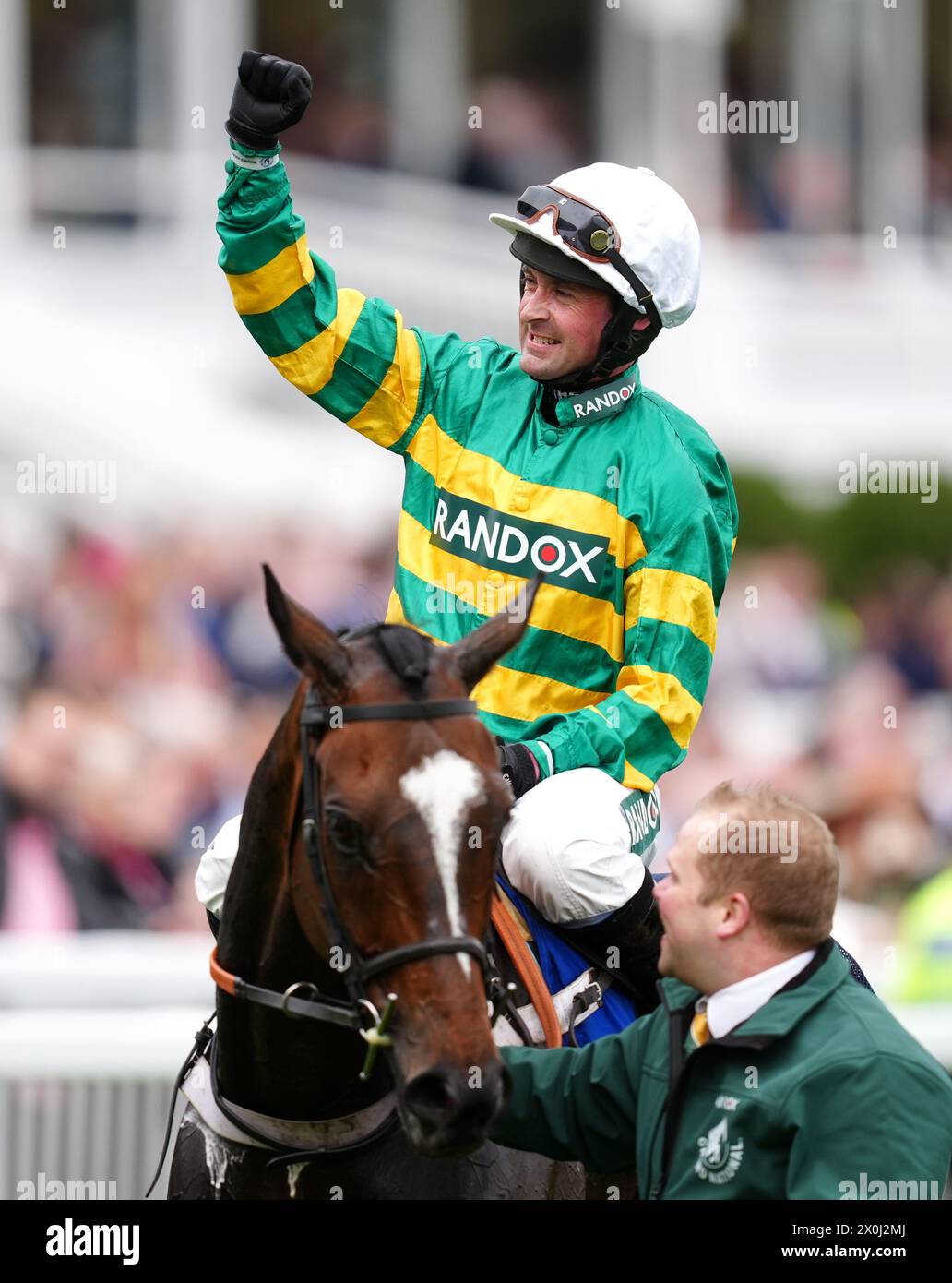 Nico de Boinville on board Jonbon after winning the My Pension Expert ...