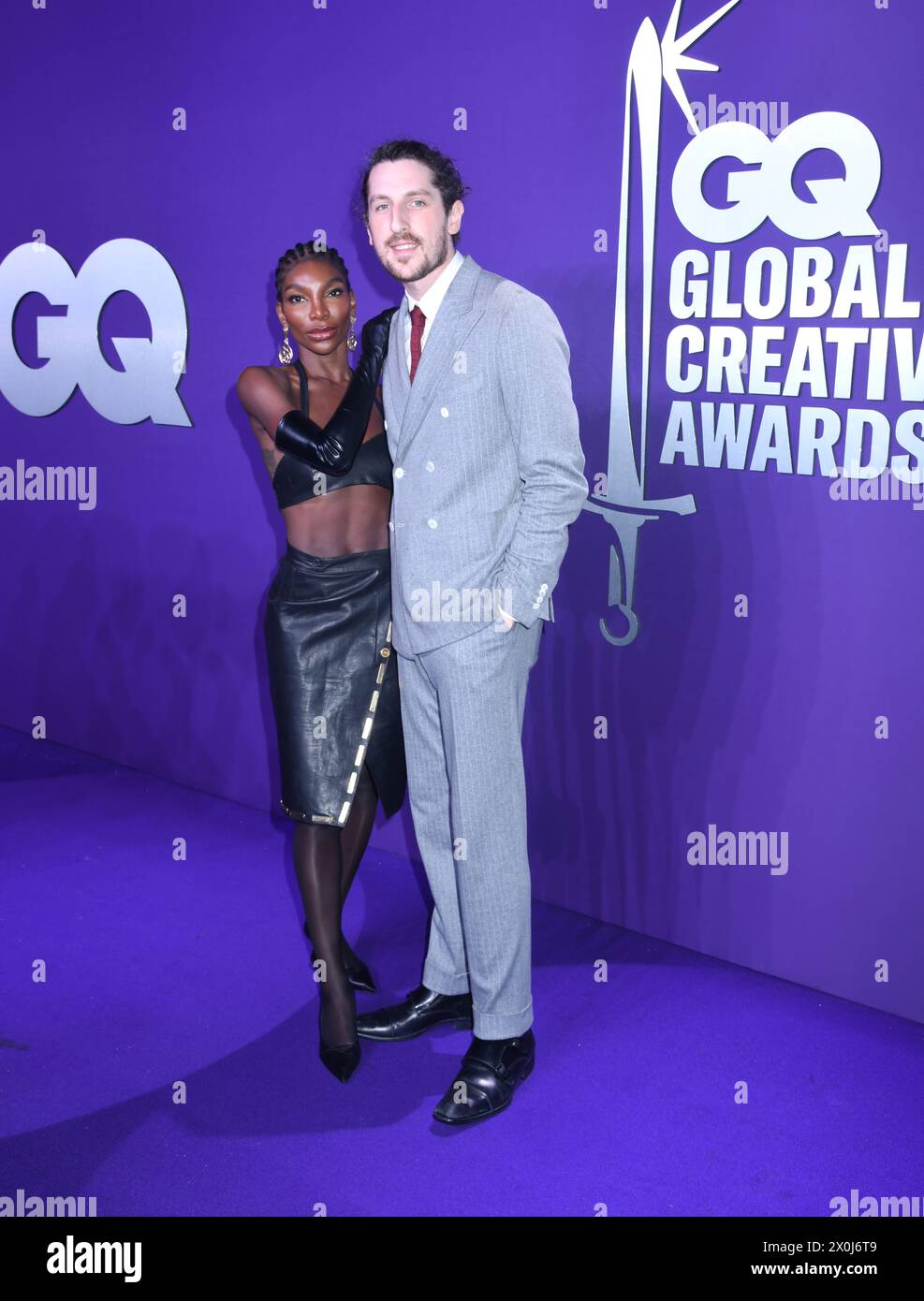 April 11, 2024, New York, New York, USA: Michaela Coel and Spencer ...
