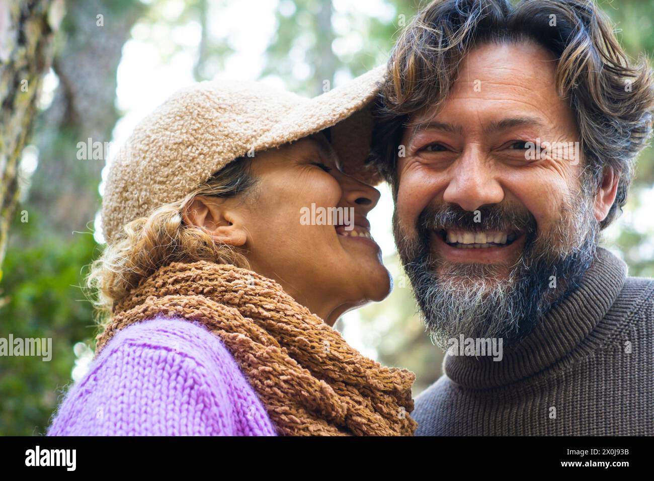 Cheerful male female persons hi-res stock photography and images - Alamy