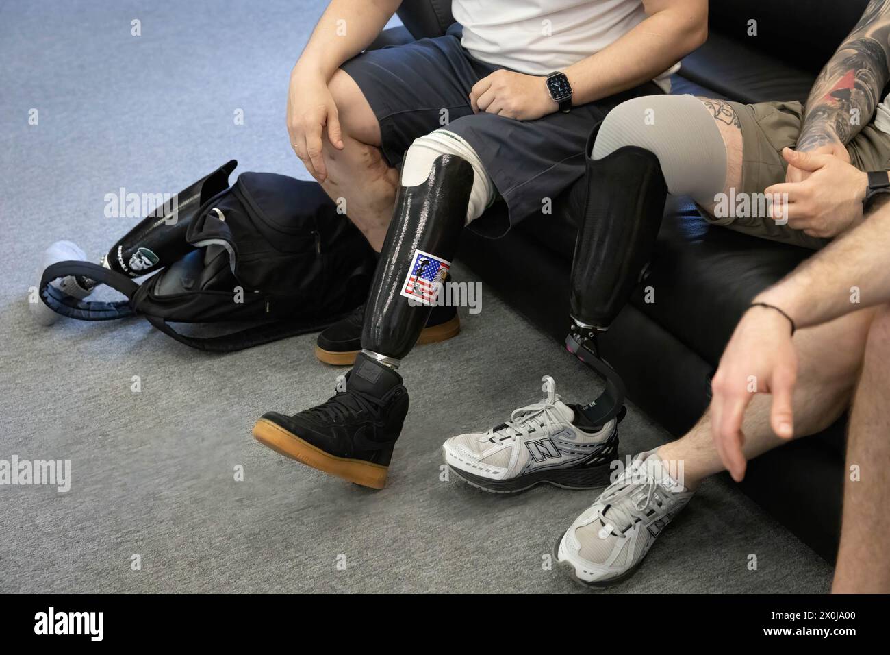 Ukrainian servicemen who lost limbs in battles with the Russian army ...