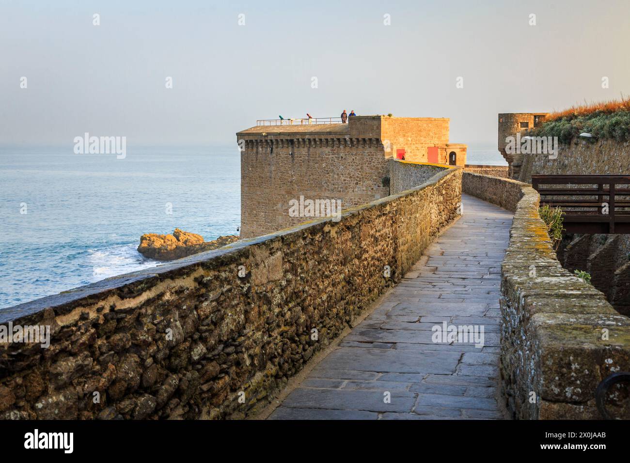 City wall of Saint Malo, Brittany Stock Photo - Alamy