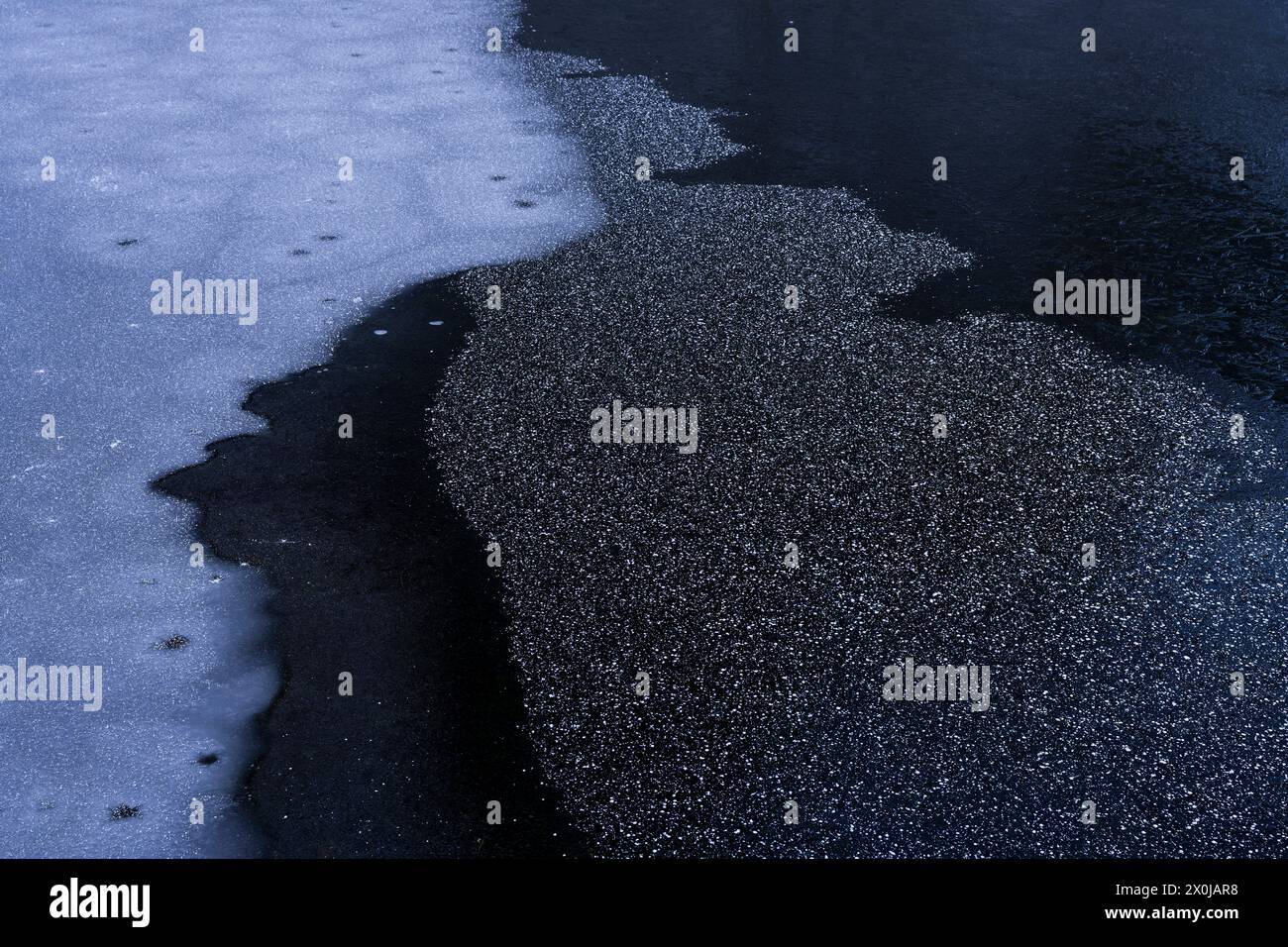 Filigree patterns and structures in the ice hi-res stock photography ...