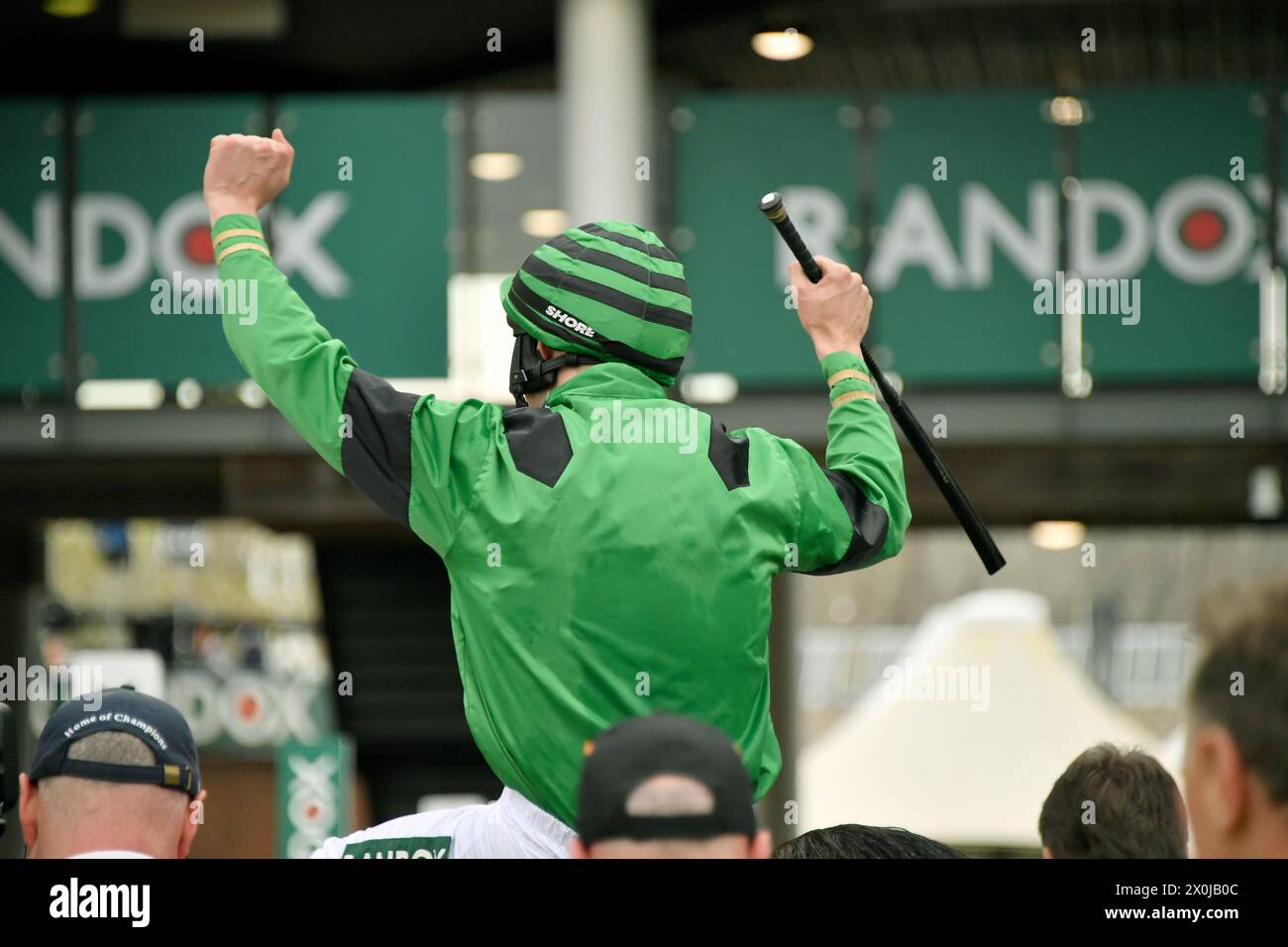 Liverpool, UK, 12th Apr, 2024. Ciaran Gethings celebrates after winning ...