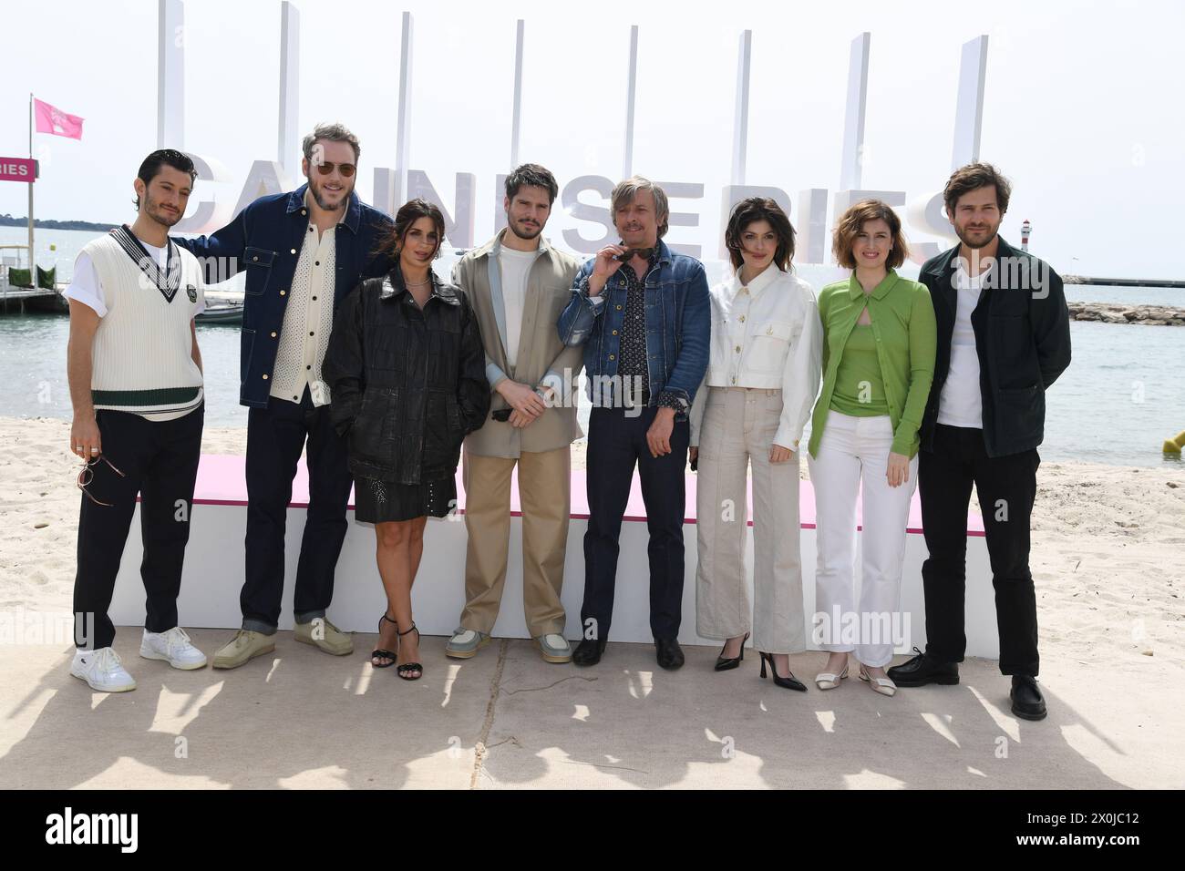 CANNES, FRANCE - APRIL 08: (L-R) Pierre Niney, Director Igor Gotesman ...