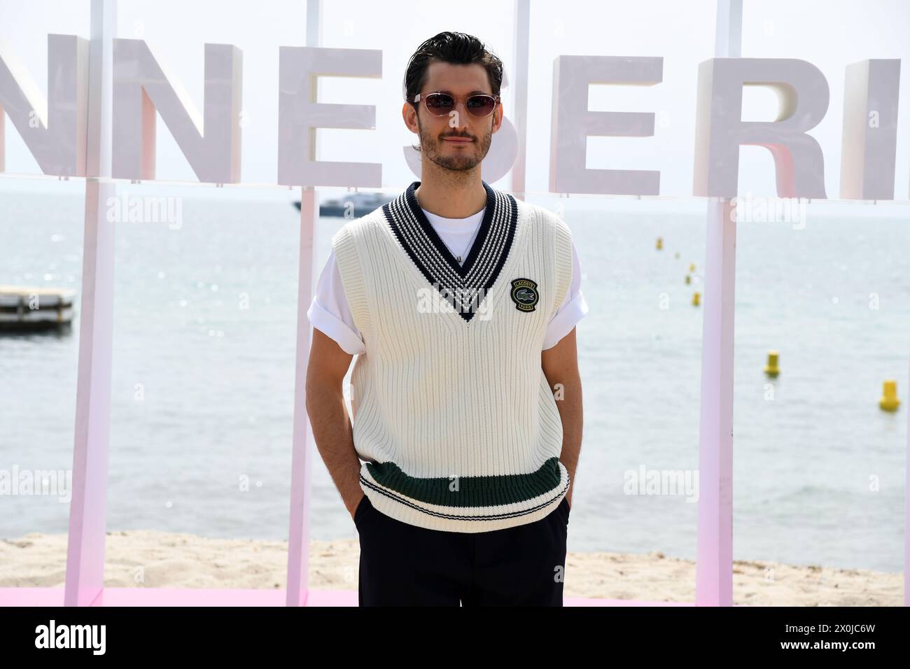 CANNES, FRANCE - APRIL 08: Pierre Niney, attend the "Fiasco" Photocall ...