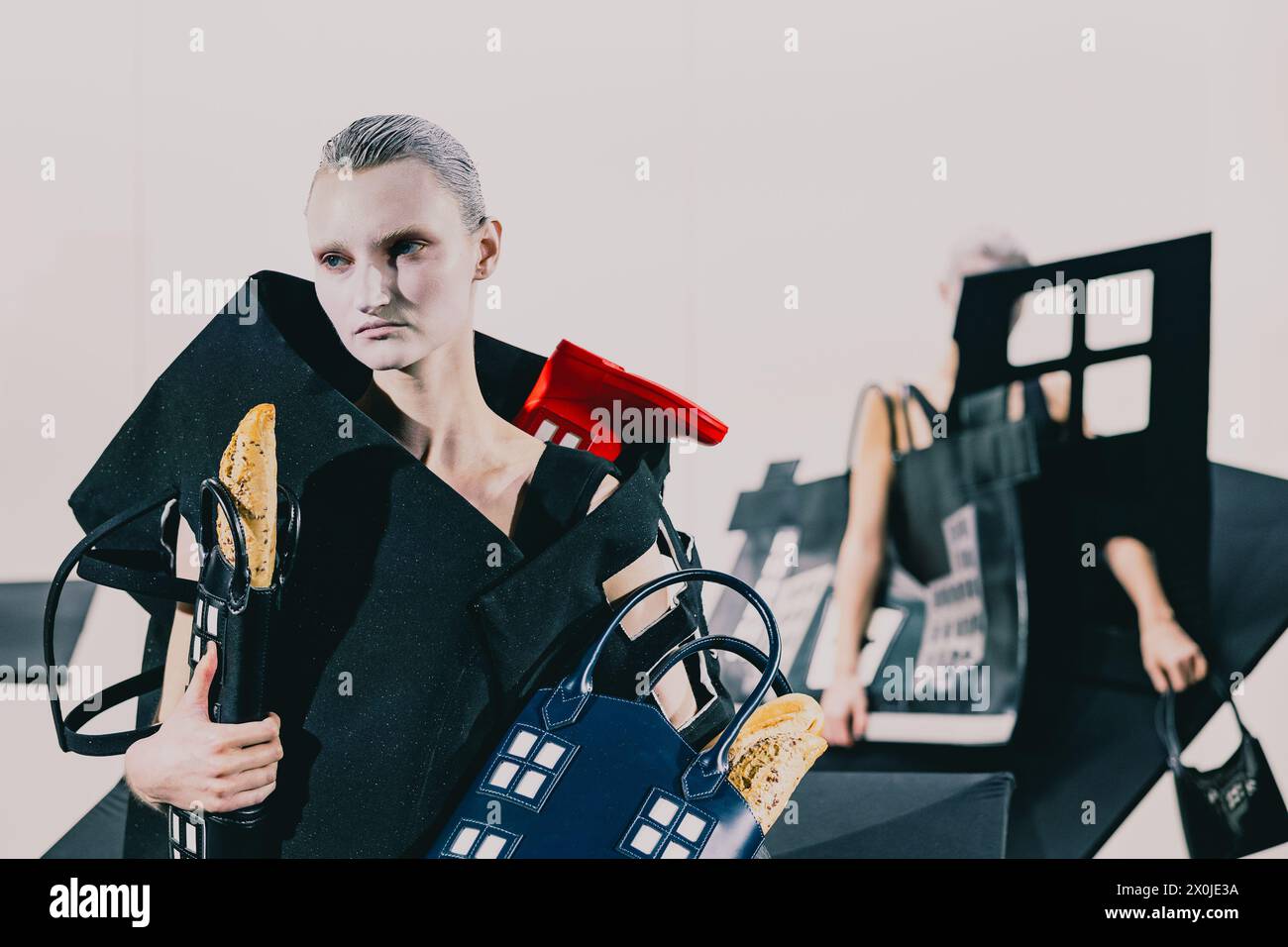 France, France. 26th Feb, 2024. Models showcase the new collection of ...