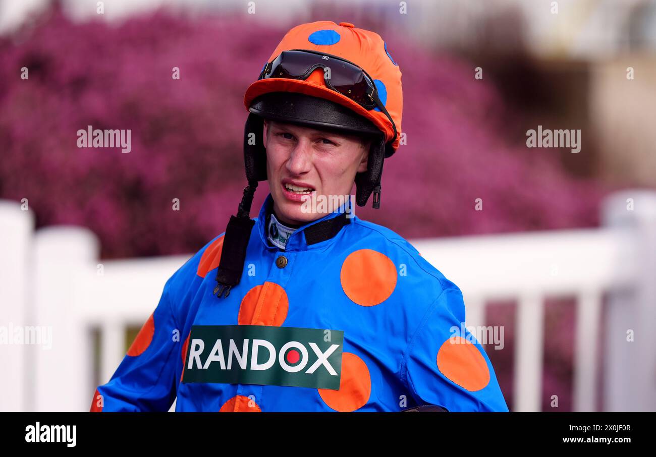 Jockey Tristan Durrell on day two of the 2024 Randox Grand National ...