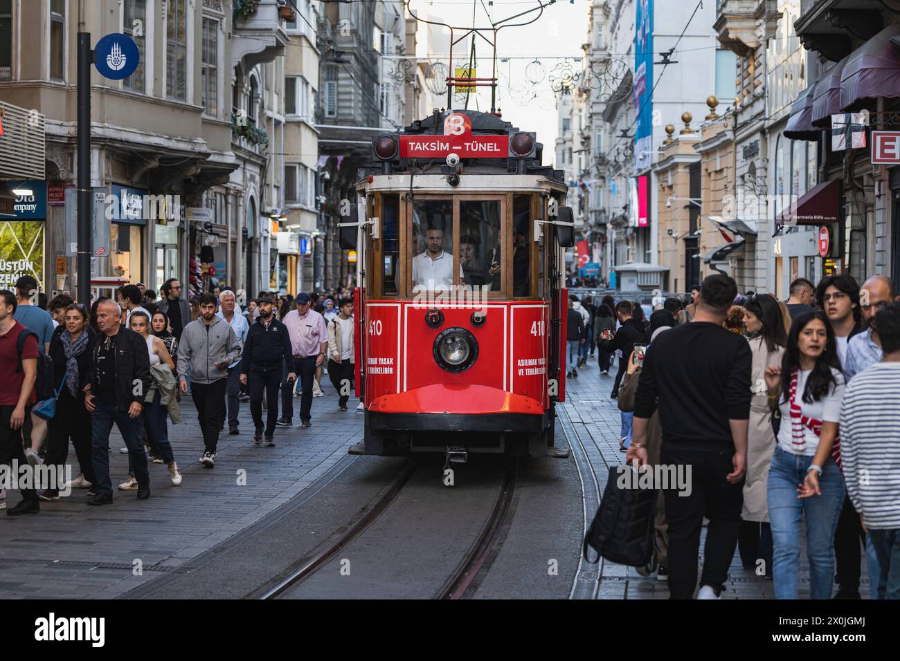 Historic streetcar, Istanbul Turkey, Europe Stock Photo - Alamy