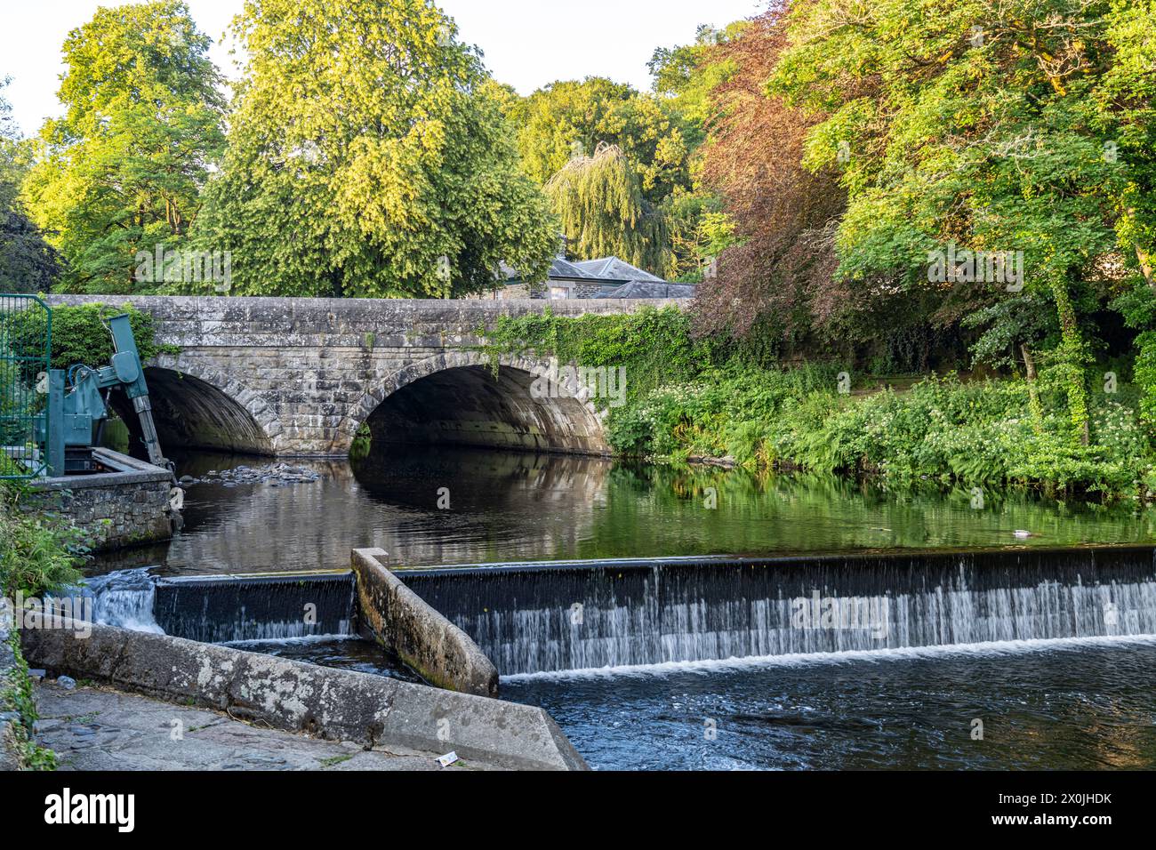 Bridge over the River Tavy in Tavistock, Devon, England, Great Britain ...