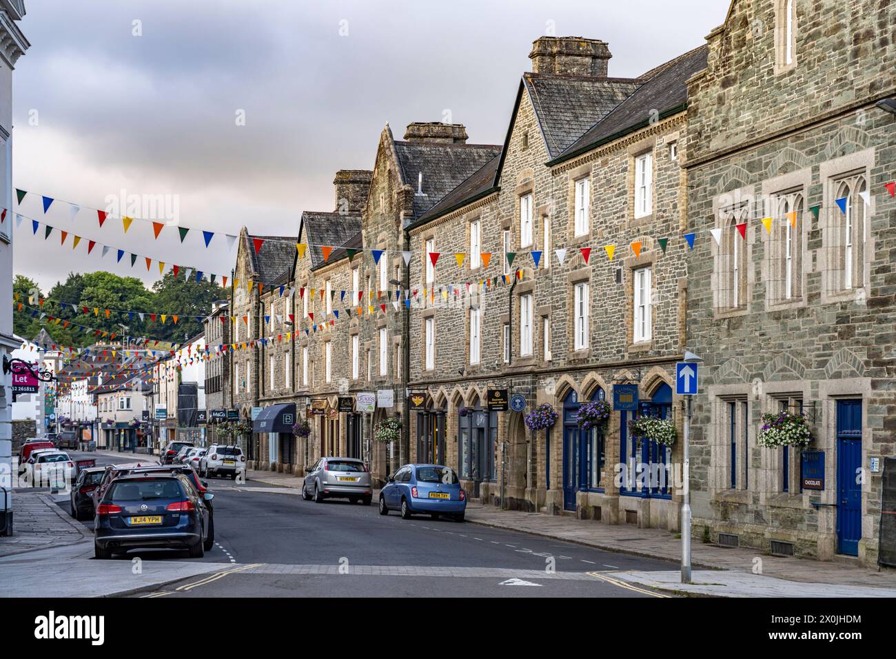 The town center of Tavistock, Devon, England, Great Britain, Europe ...