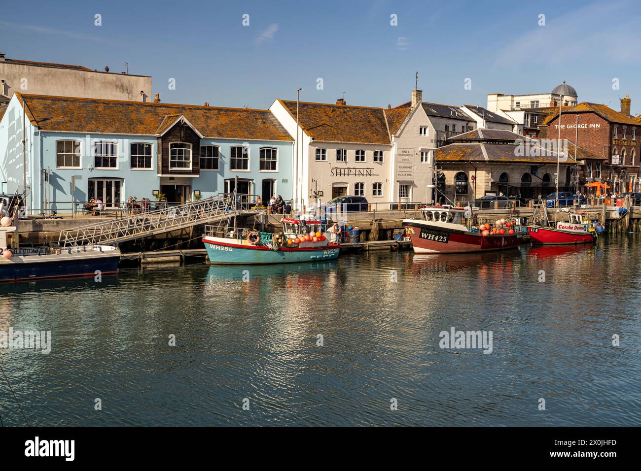 The Old Port in Weymouth, Dorset, England, Great Britain, Europe Stock ...