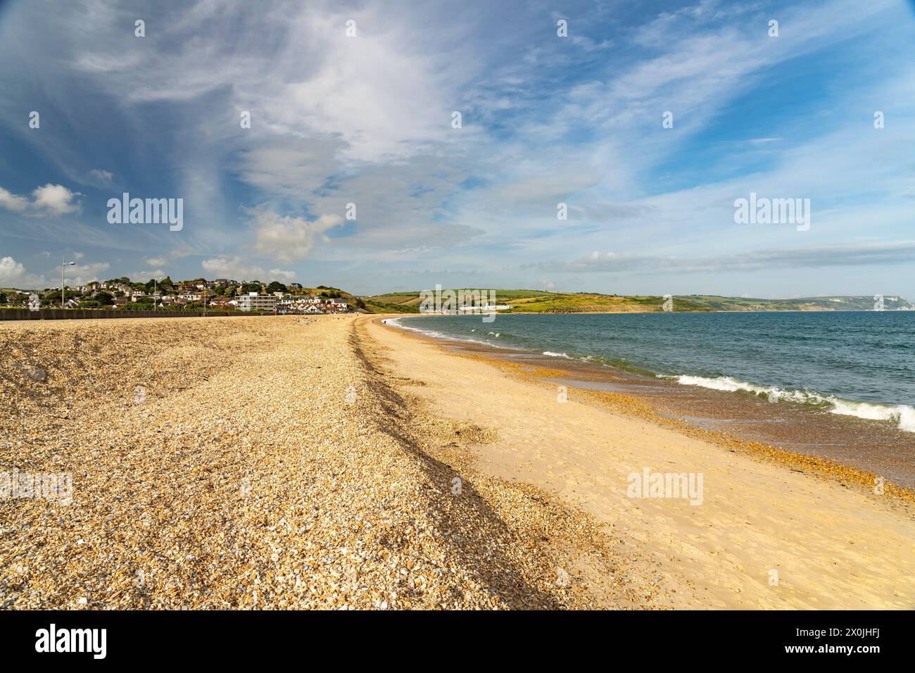 Overcombe beach in Weymouth, Dorset, England, United Kingdom, Europe ...