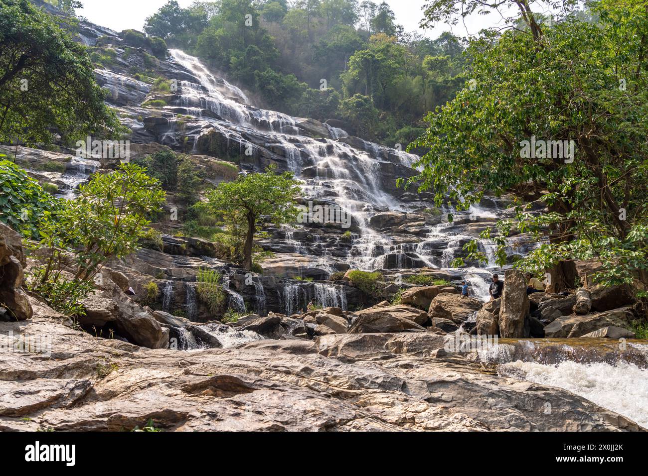 Mae Ya waterfall in Doi Inthanon National Park near Chom Thong, Chiang ...
