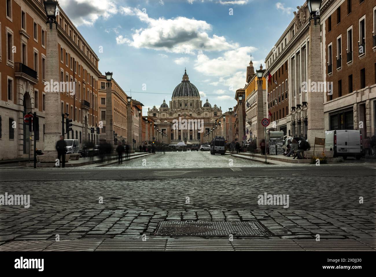 St. Peter's Basilica in Rome, photographed with the multi-exposure ...