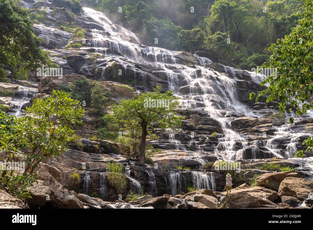 Mae Ya waterfall in Doi Inthanon National Park near Chom Thong, Chiang ...