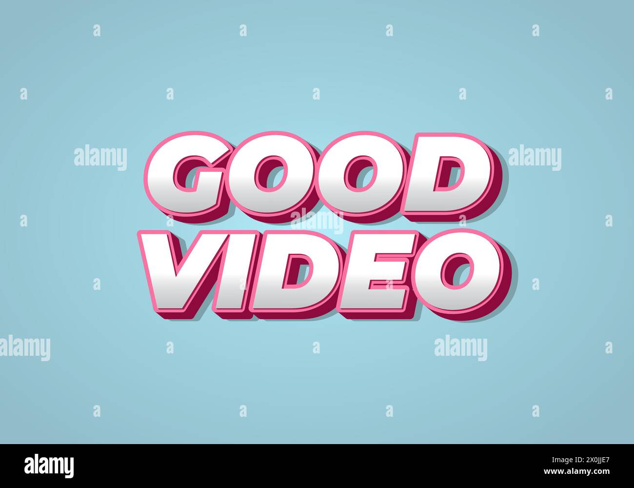 Good video. Text effect design in eye catching color with 3D look ...