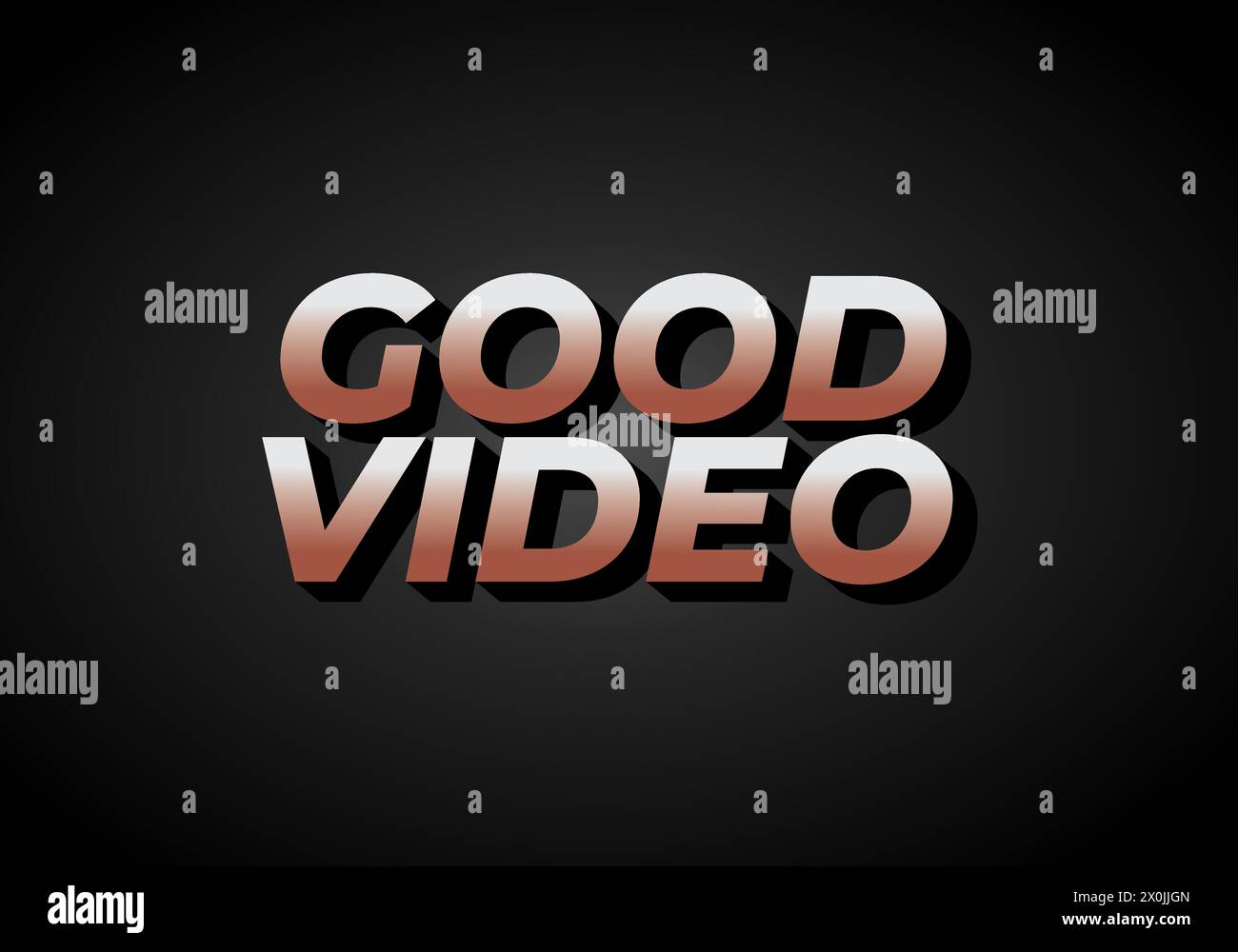 Good video. Text effect design in eye catching color with 3D look ...