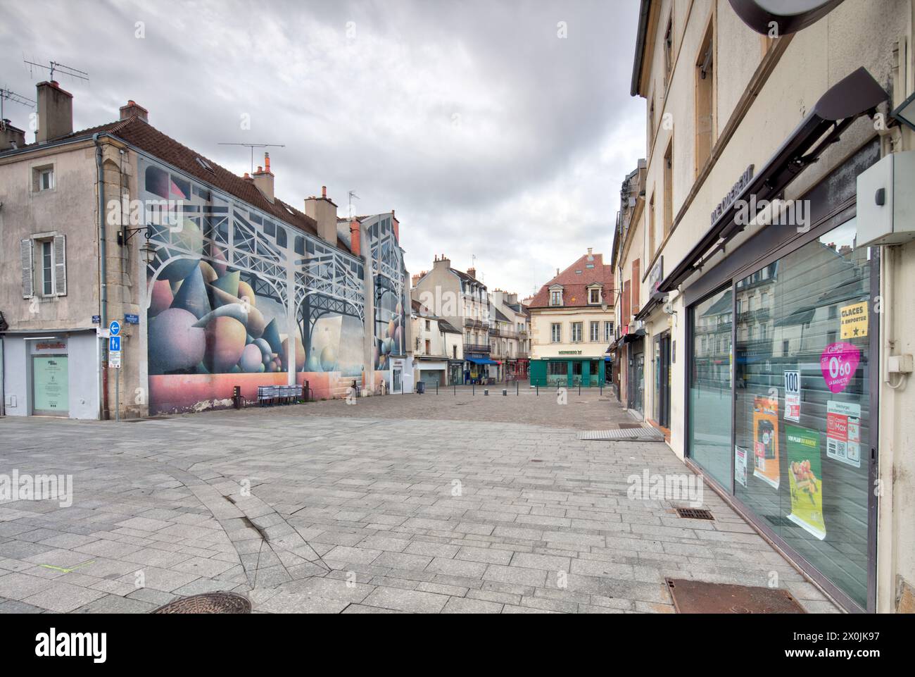Rue Musette, mural painting, house facade, architecture, city walk ...