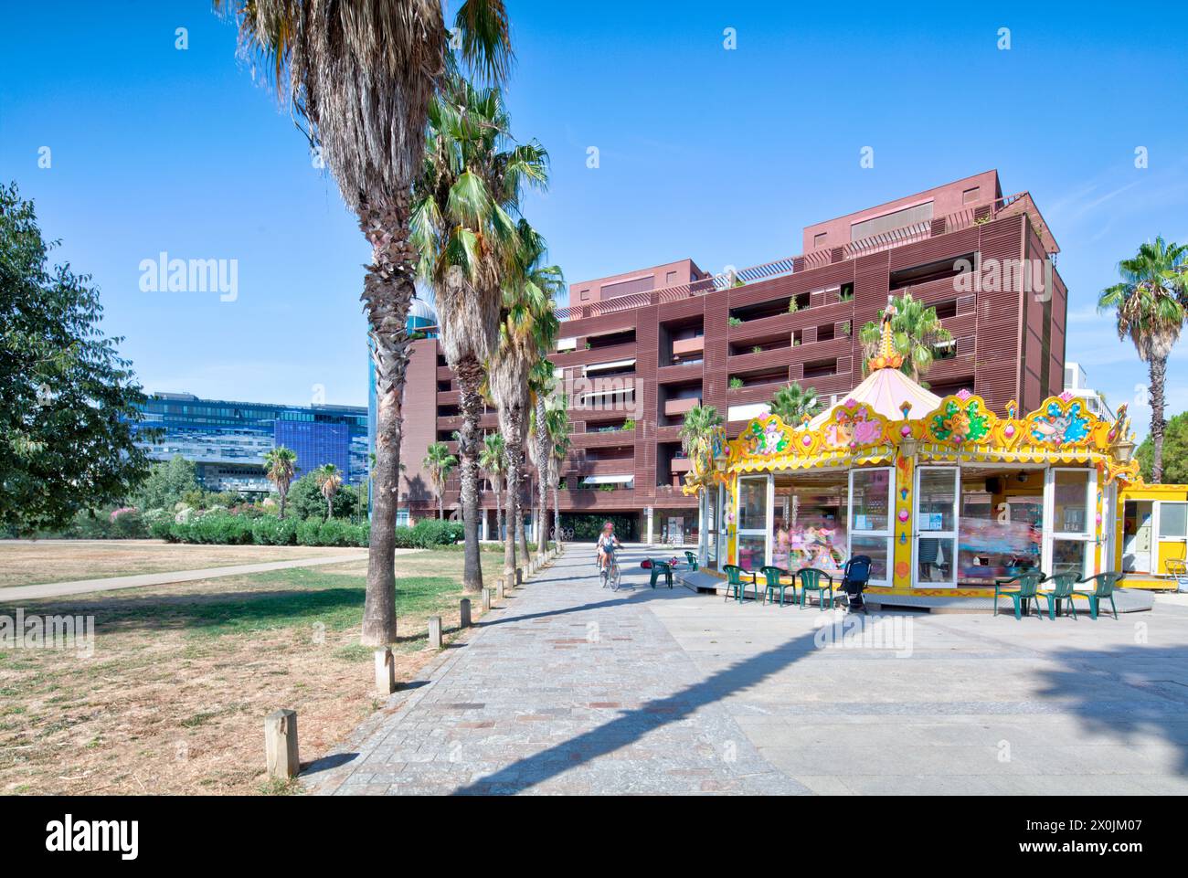 Place de Phocee, modern urban architecture, neighborhood, house view ...