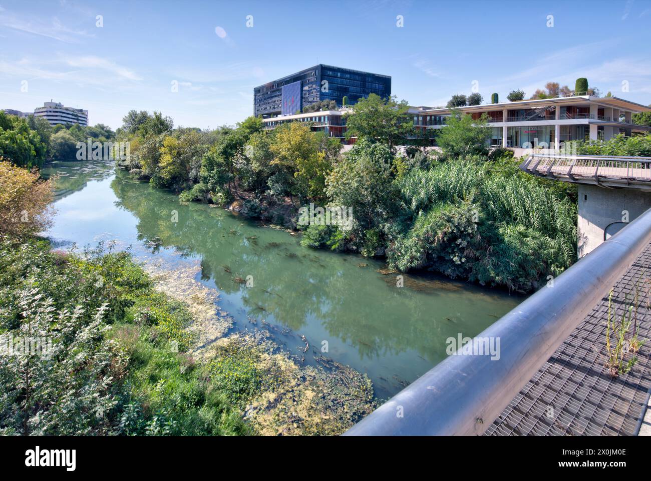 Hotel de Ville, city hall, modern city architecture, city district ...