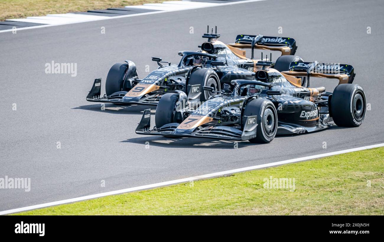 APXGP with Brad Pitt at the British Grand Prix - Silverstone 2023 Stock ...