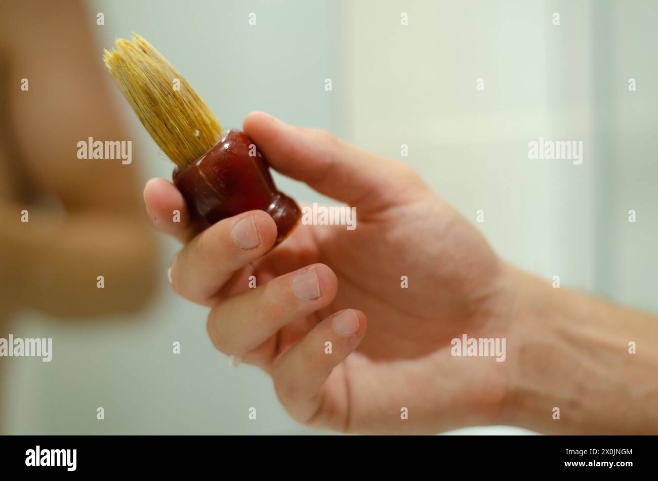 Shaving brush razor cream hi-res stock photography and images - Alamy