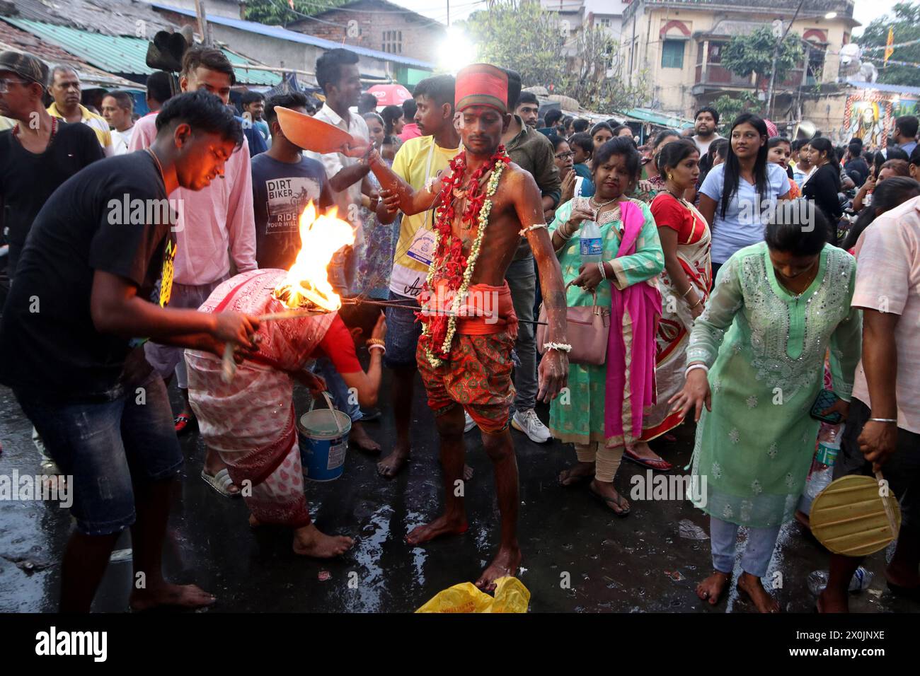 Kolkata, India. 12th Apr, 2024. April 12, Kolkata City, India: A Hindu ...