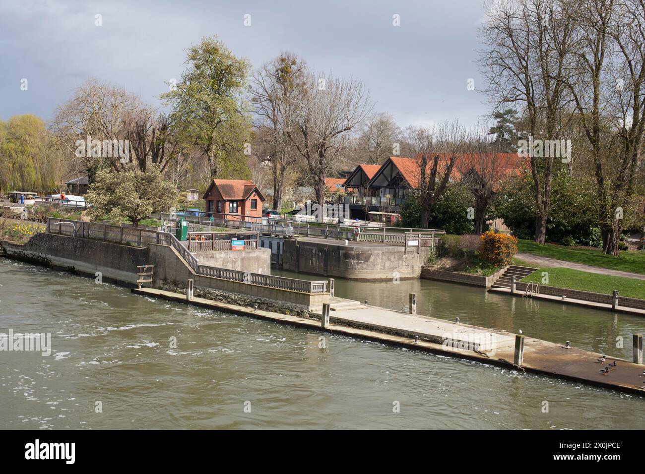Views of The Thames at Goring in Oxfordshire in the United Kingdom ...