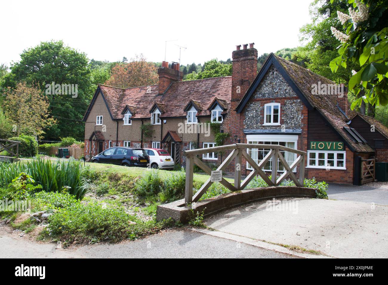 Views of the village of Hambleden, Buckinghamshire in the United ...