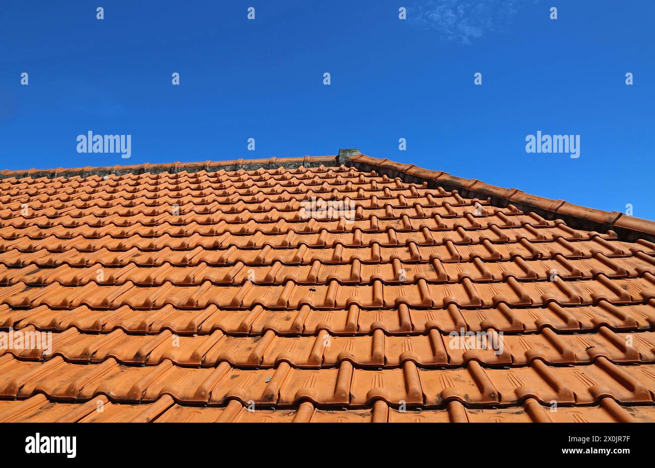 Red tiles roof Stock Photo - Alamy