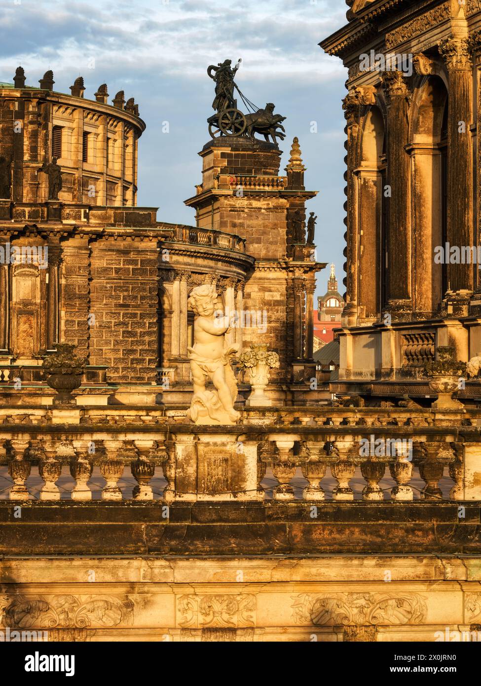 Dresden Zwinger with Nymphenbad and Semper Opera House Stock Photo - Alamy