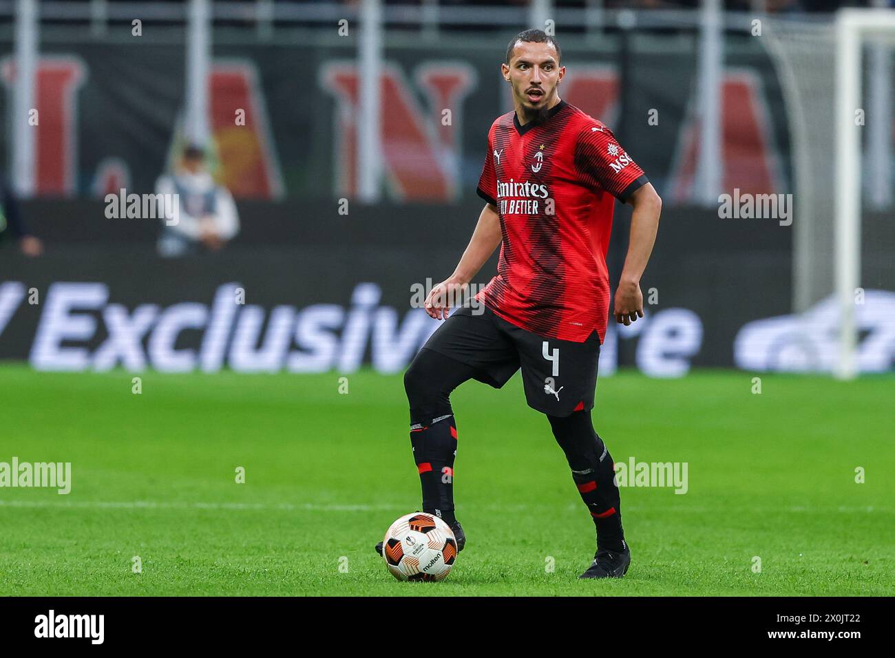 Milan, Italy. 11th Apr, 2024. Ismael Bennacer of AC Milan seen in ...