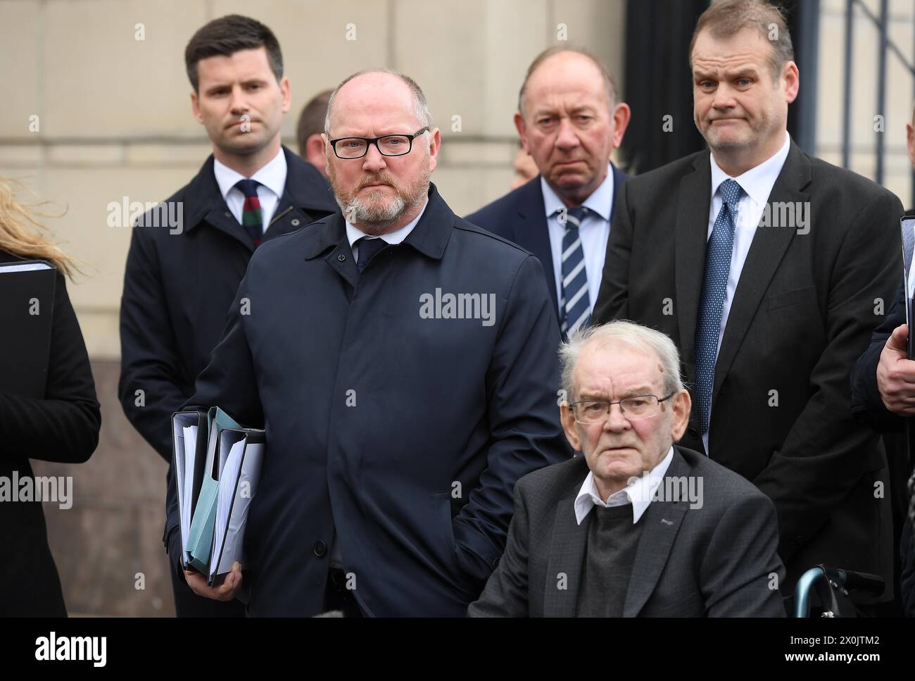 Kingsmills families Solictor Barry O'Donnell (left), along with ...