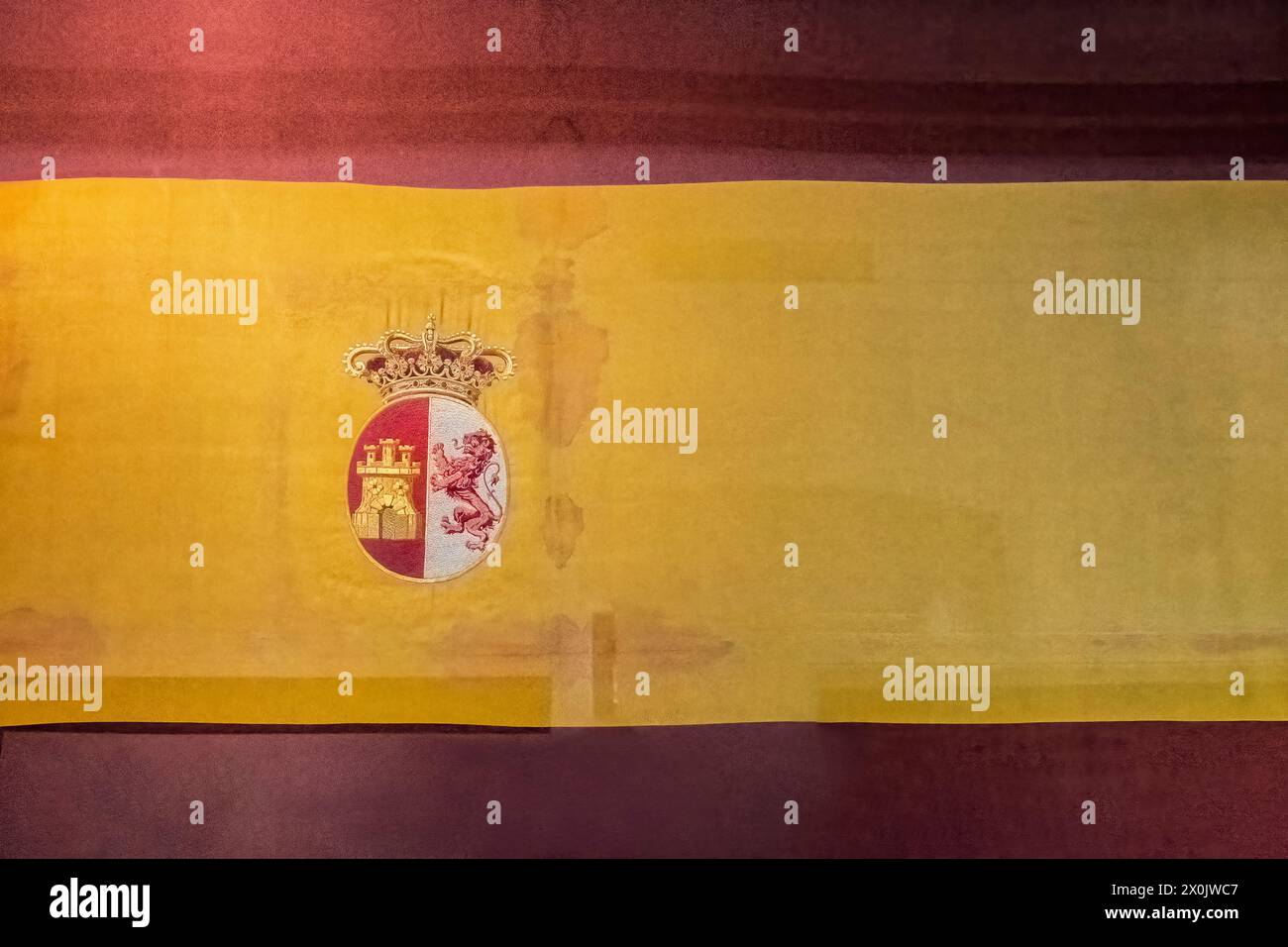 Flag that was flown by Isaac Peral torpedo submarine invention during ...