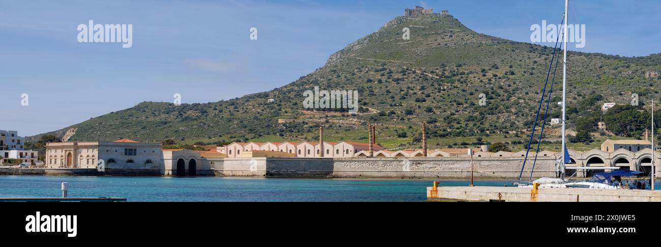 Italy, sicily, mediterranean sea, Egadi archipelago, Favignana island ...