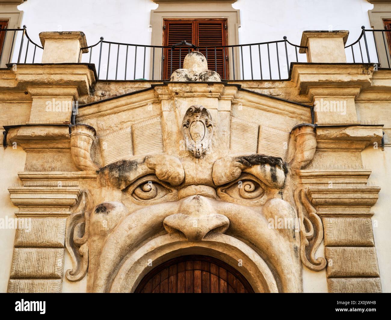 Exterior facade of the Bibliotheca Hertziana in Palazzo Zuccari, Rome ...