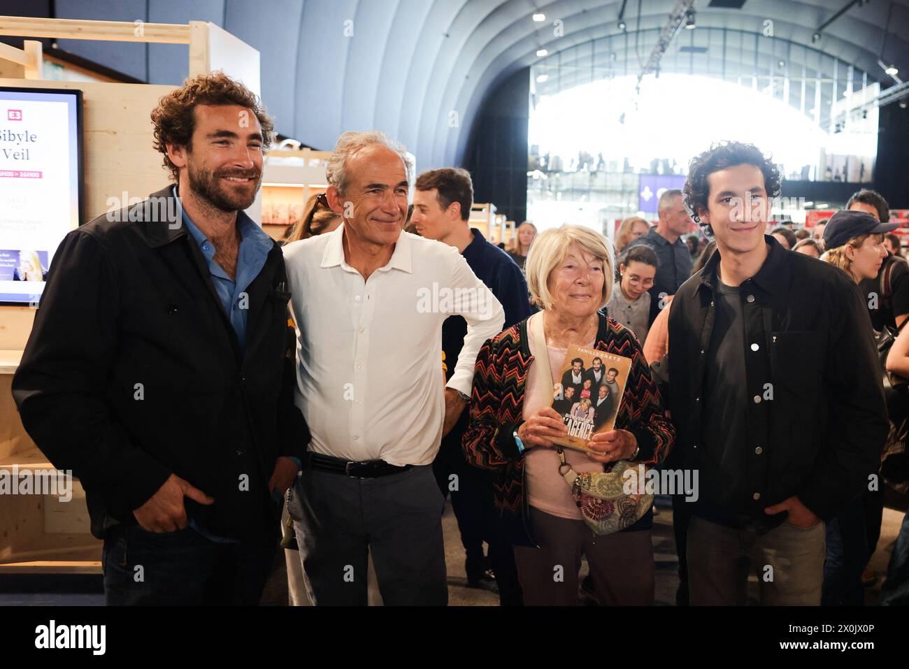 Paris, France. 12th Apr, 2024. Kretz family signs his book at the Paris ...