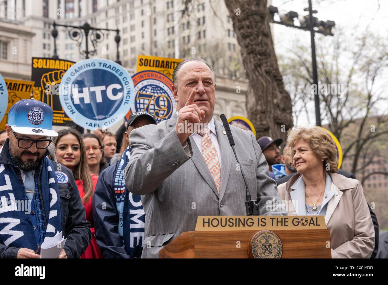 Gary LaBarbera, President of Building and Construction Trades Council ...