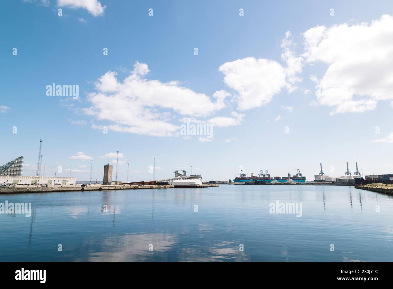 Aarhus, Denmark, New harbor district with modern architecture Stock ...